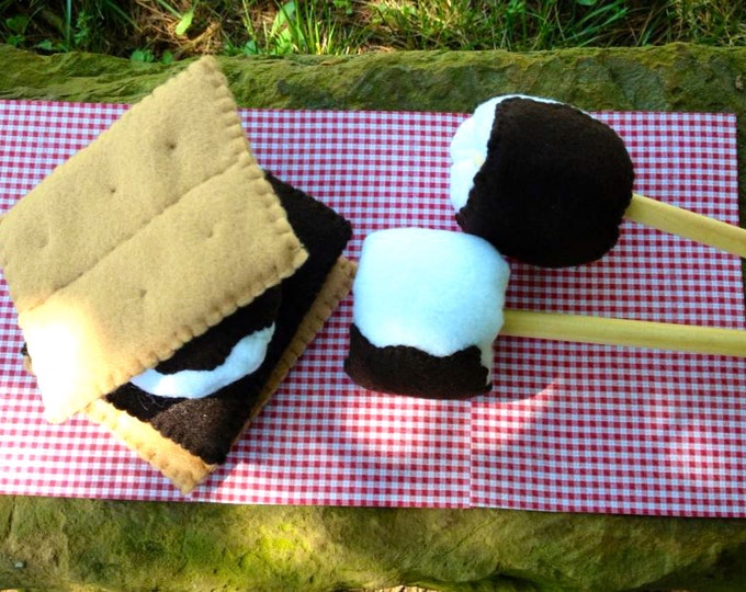 Smore's Play Set-camping Felt Food - Etsy