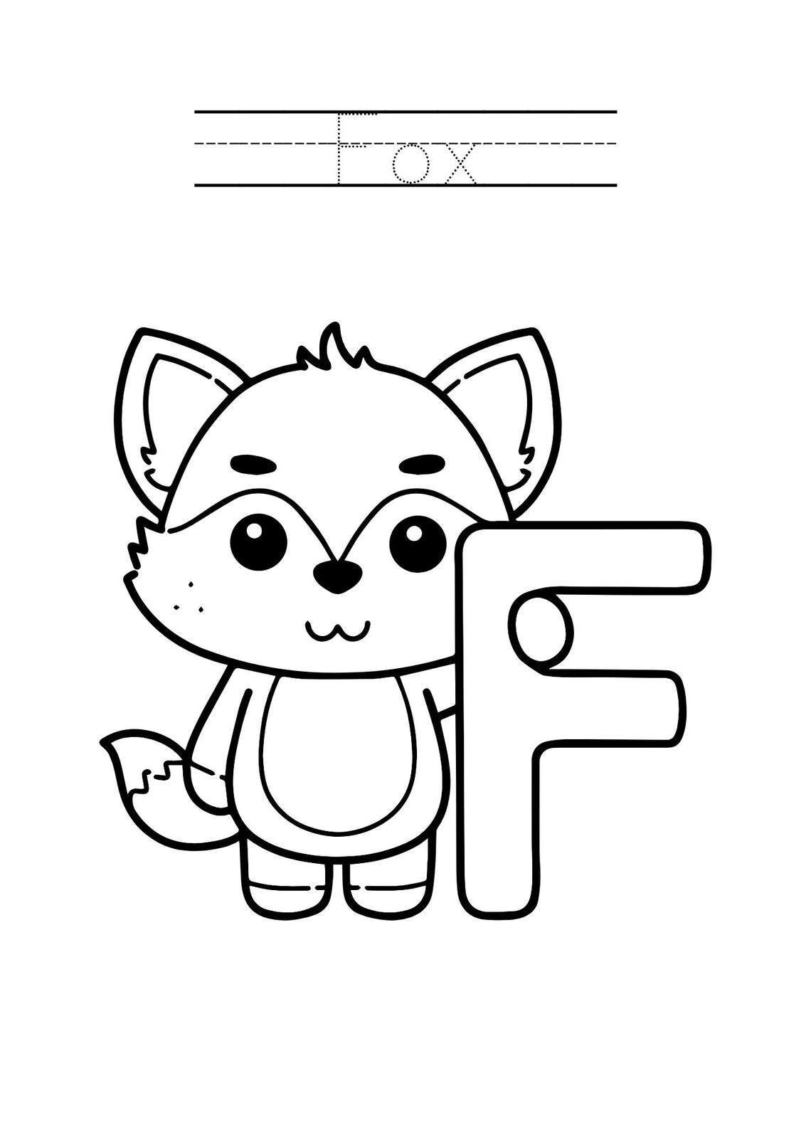 Animal Coloring & Handwriting Book: A to Z Cartoon Adventures - Etsy