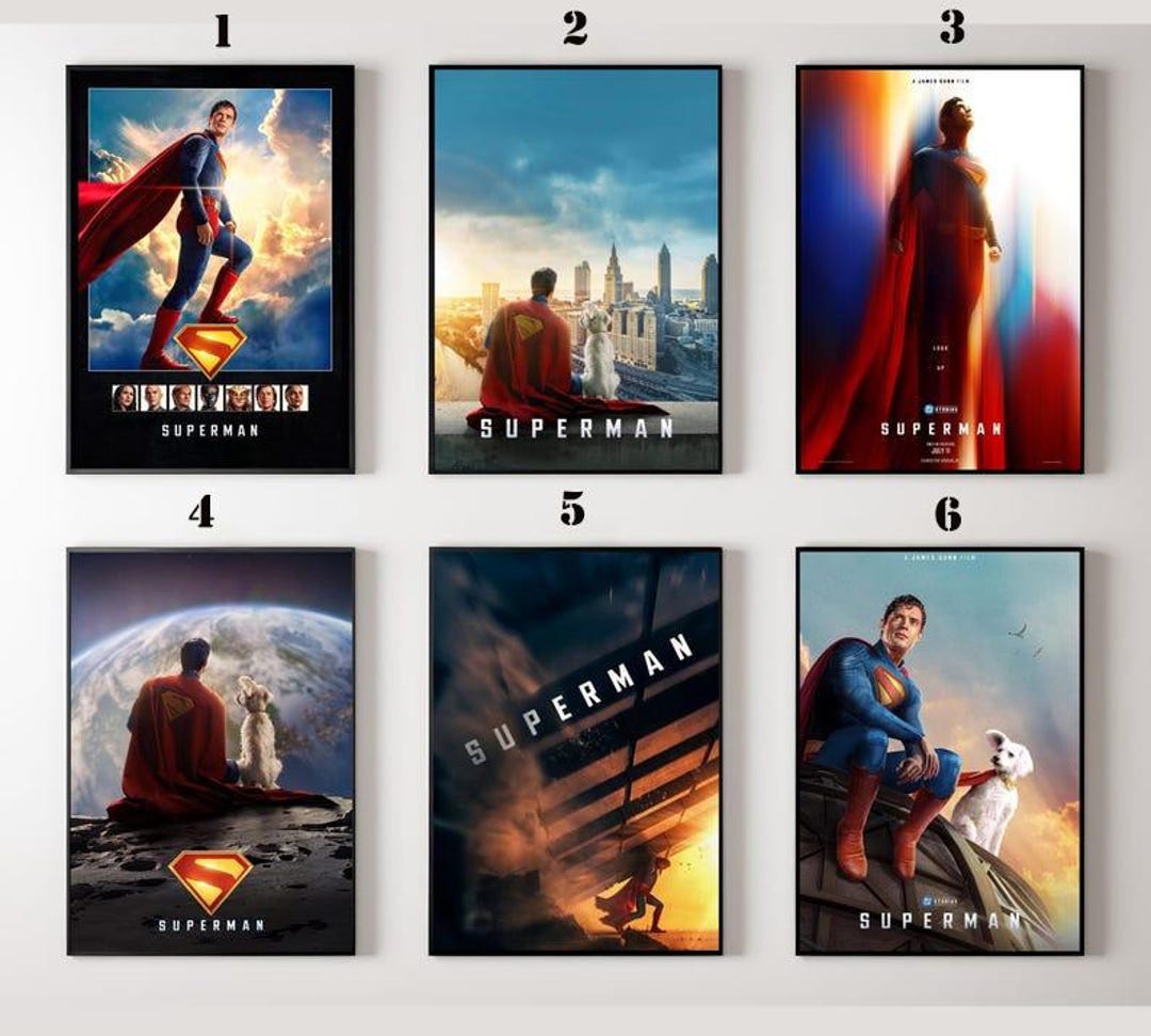 Superman IMAX 2025 Movie Poster Print Gift, Movie Canvas, Wall Art ...
