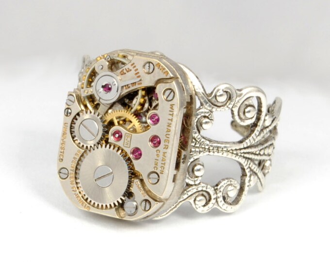 Steampunk Jewelry Ring Steam Punk Vintage Watch Ring - Etsy