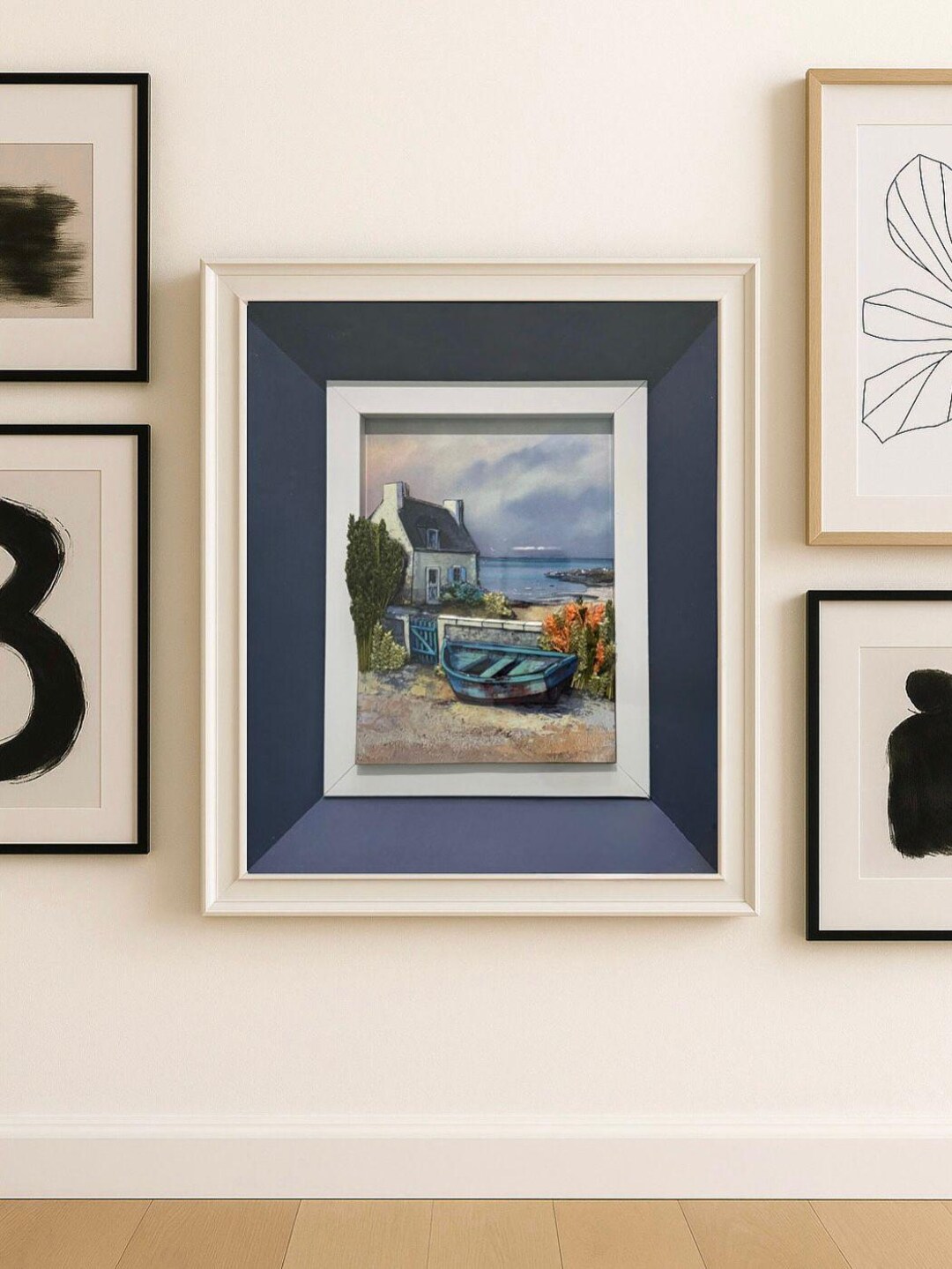 Handmade Coastal Boat Relief Wall Art – Nautical Rustic Wall Decor ...