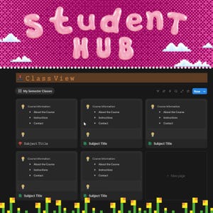 Gamified Student Hub – Notion Template for Productivity & Motivation - Etsy