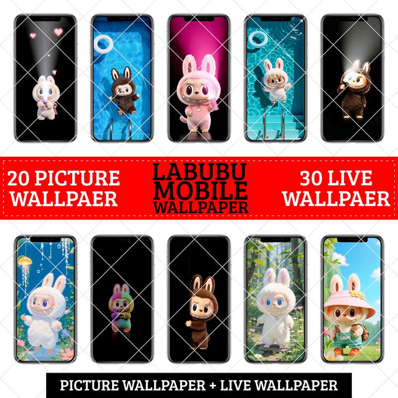 Tapeta labubu - Etsy Polska