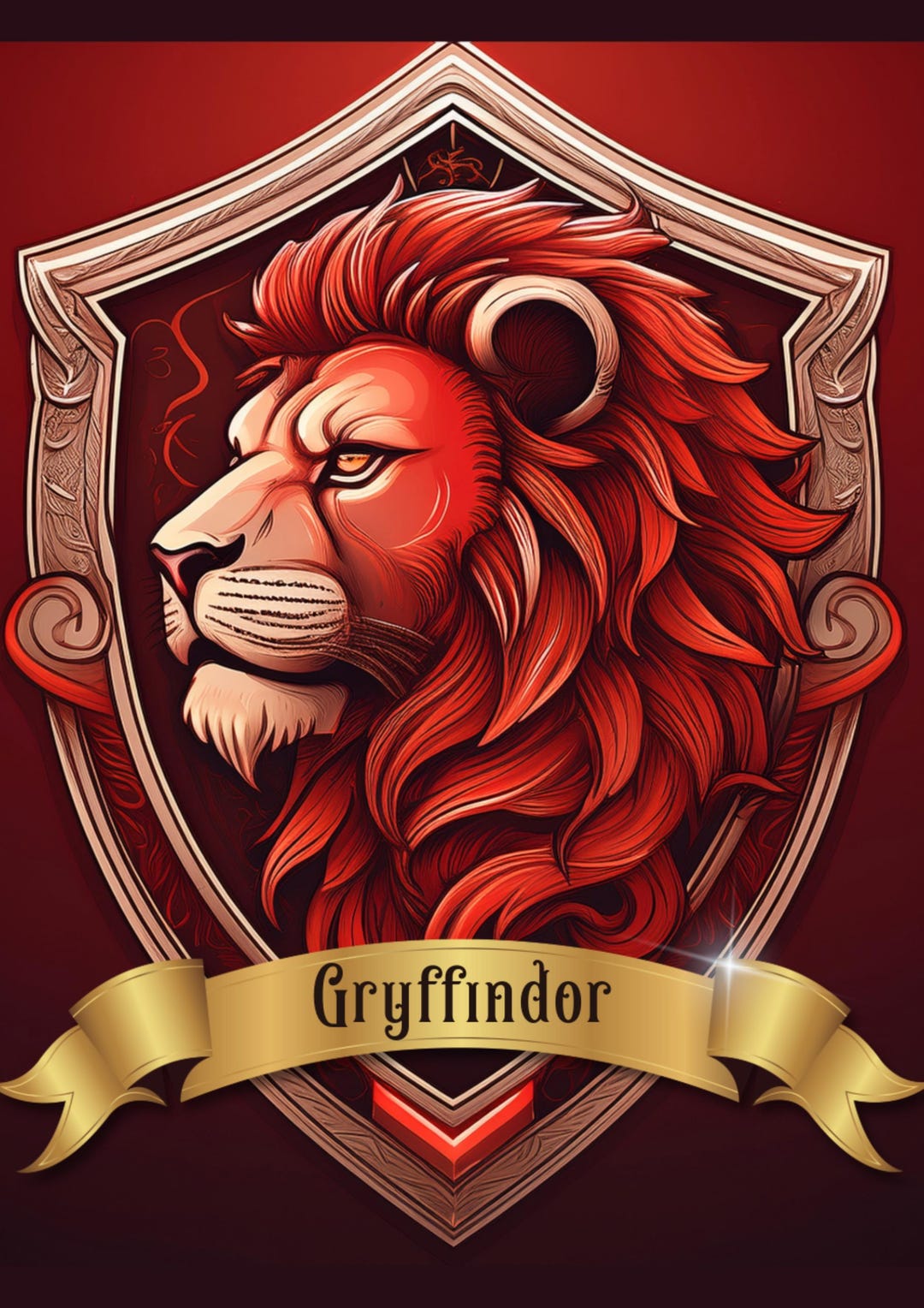 Gryffindor House Hogwarts School Emblem Harry Potter - Etsy