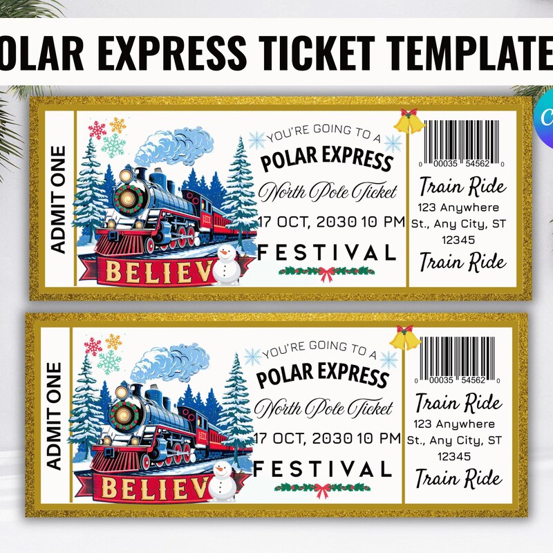 Polar Express Golden Ticket - Etsy