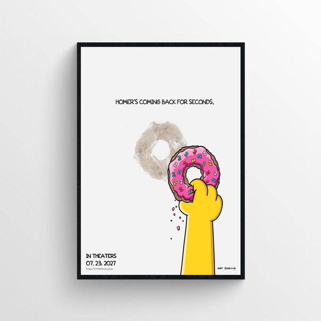 New the Simpsons Movie Poster Digital Download - Etsy