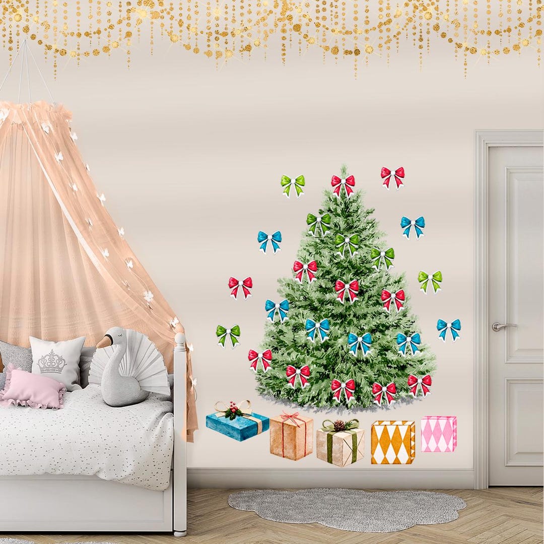 Decorate a Christmas Tree Decal– Christmas Wall Sticker – Magical ...