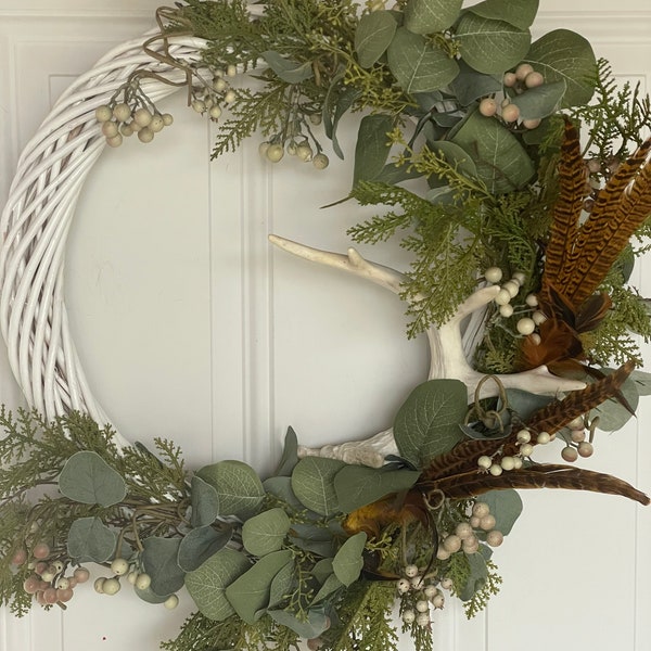 Antler Wreath - Etsy