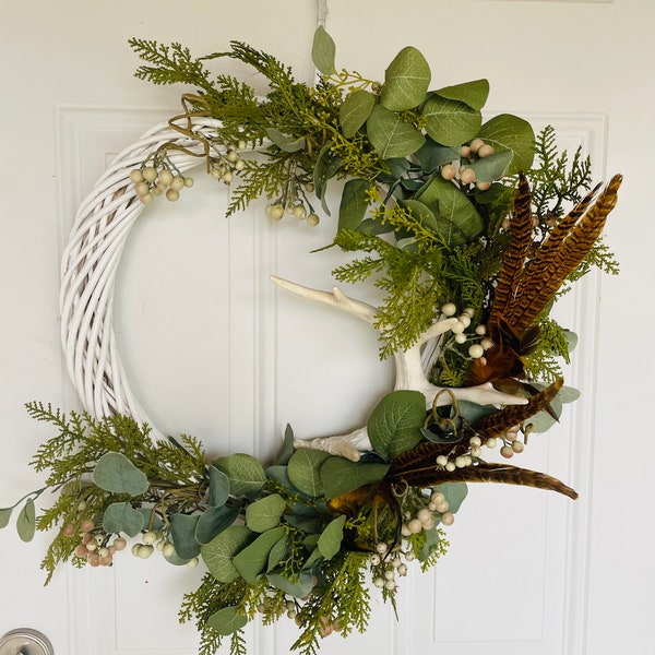 Antler Wreath - Etsy