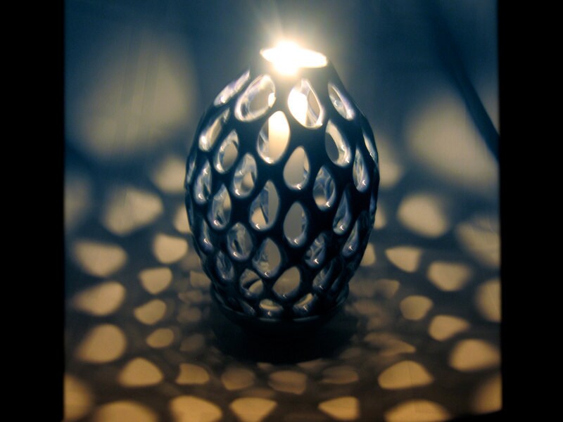 Blue Tear Drop Candle Pot - Etsy