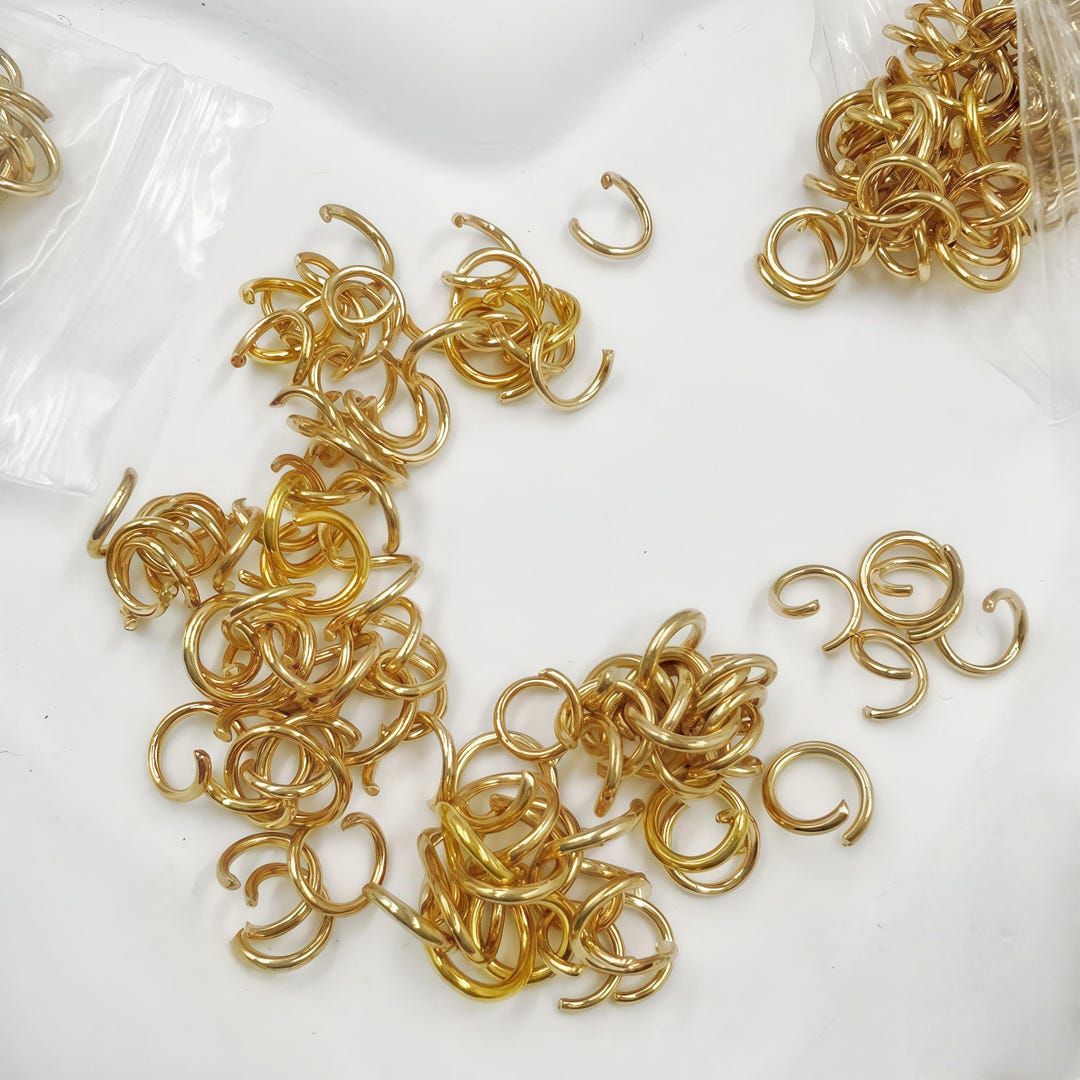 50PCS Stainless Steel Oval Shape Jump Rings, Pendant Bails, Pinch Bail ...