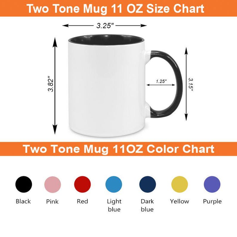 Personalized Photo Collage Mug, Custom Ceramic Coffee Cup, Two Tone ...