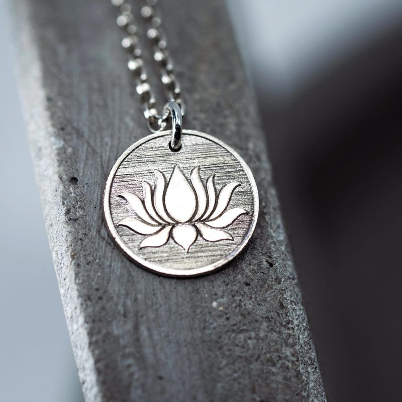 Lotus Purity Necklace - Etsy UK