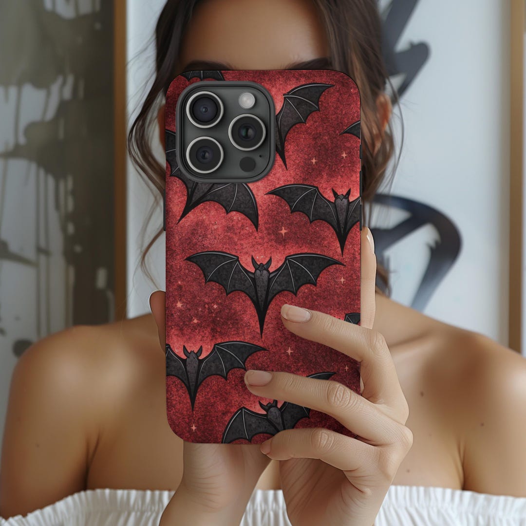 Vampire Bat Phone Case, Spooky Season Phone Case, Horror Phone Case ...