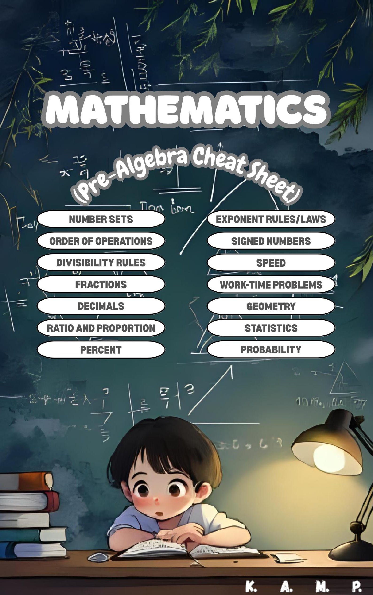Math Review Materials | Mathematics Cheat Sheet | Pre-algebra Cheat ...