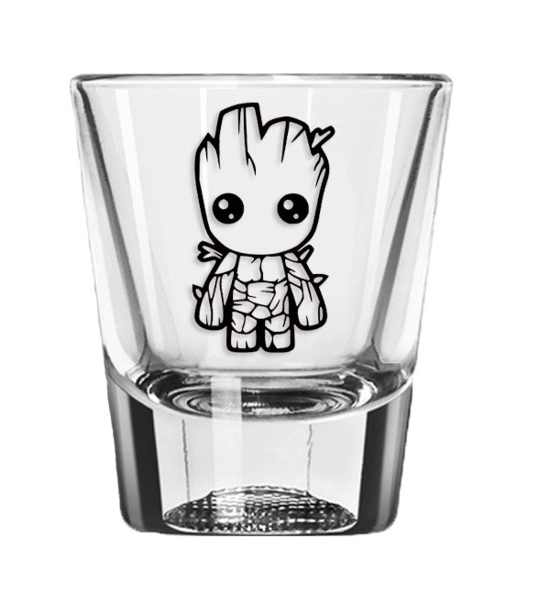 Baby Groot Shot Glass, Guardians of the Galaxy, Baby Groot Gifts, Mens ...
