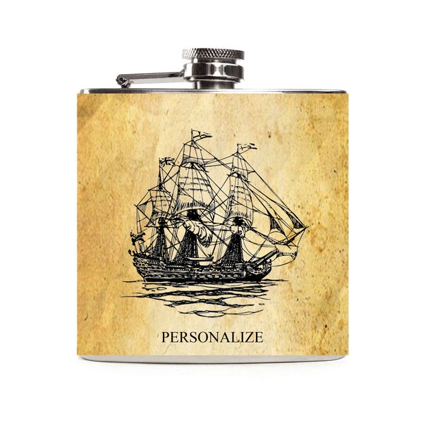 Pirate Flask - Etsy
