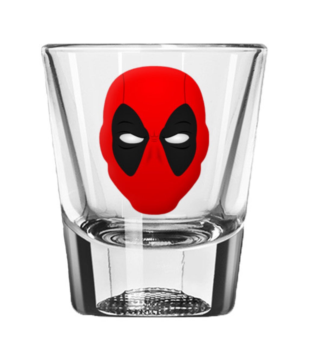 Deadpool Shot Glass Marvel Comics Justice League Custom - Etsy