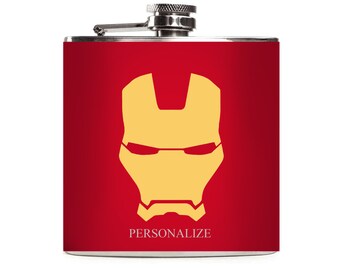 Superhero Flask | Etsy