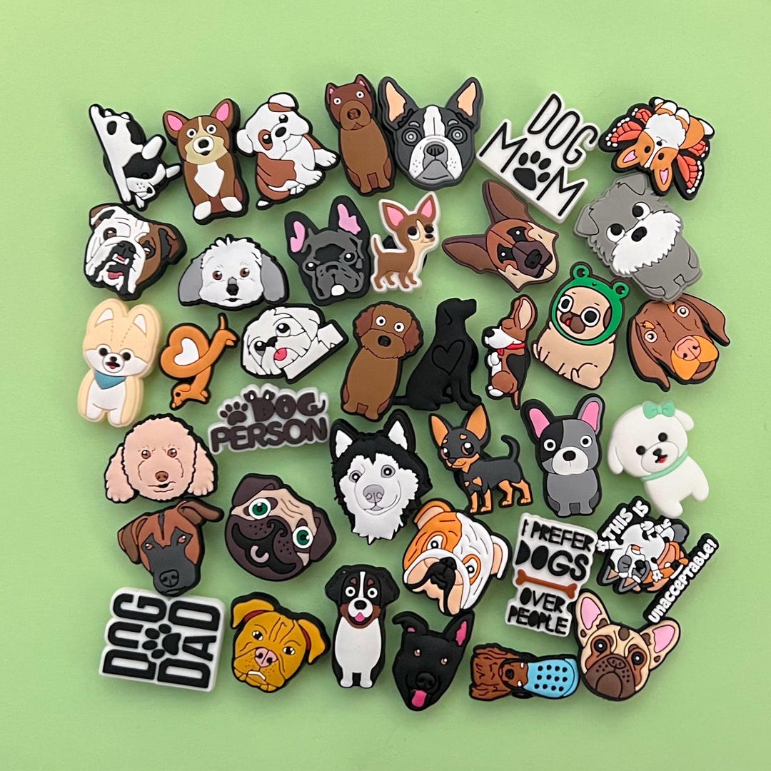 Animal Dogs Clog Charms - Canine Pets Dog Mom Dad Shoe Charms - Adults ...