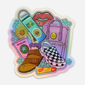 Holographic VSCO GIRL STICKERS - Etsy