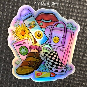 Holographic VSCO GIRL STICKERS - Etsy