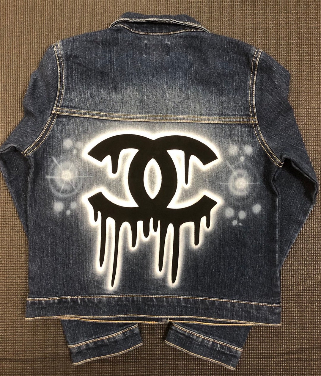 Girl's Airbrushed Jean Jacket - Etsy