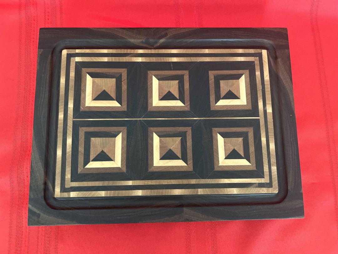 End Grain Pyramid Cutting Board - Etsy