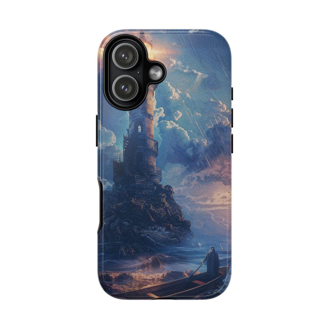 Beacon of Dusk | Lighthouse Ocean Phone Case | iPhone 17, Iphone, and ...