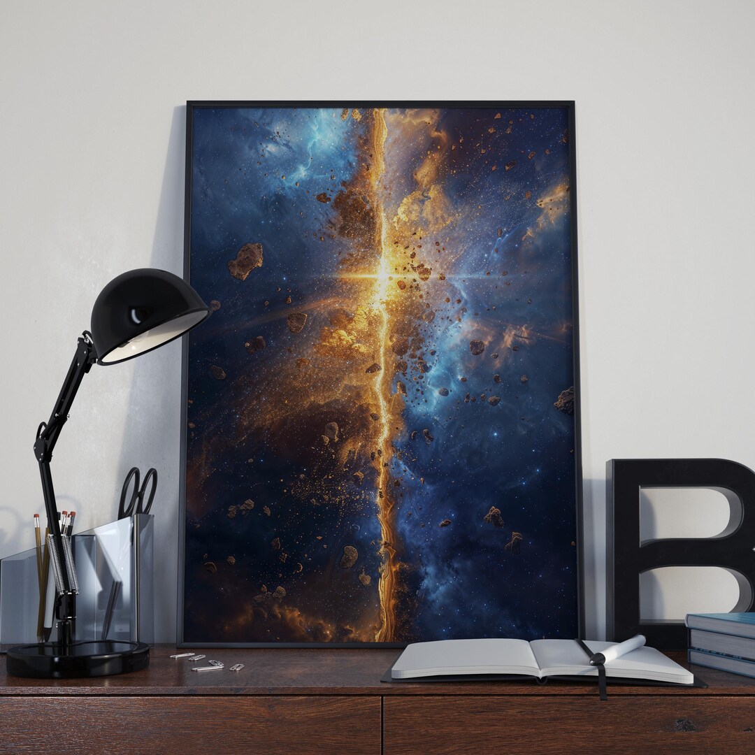 Vertical Poster — the Great Divide | Cozy Space Decor | Cosmic Rift ...