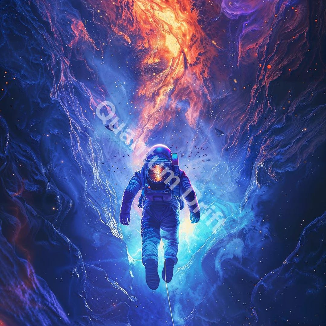 Into the Rift – Sci-fi Astronaut Cosmic Rift Mobile Wallpaper - Etsy