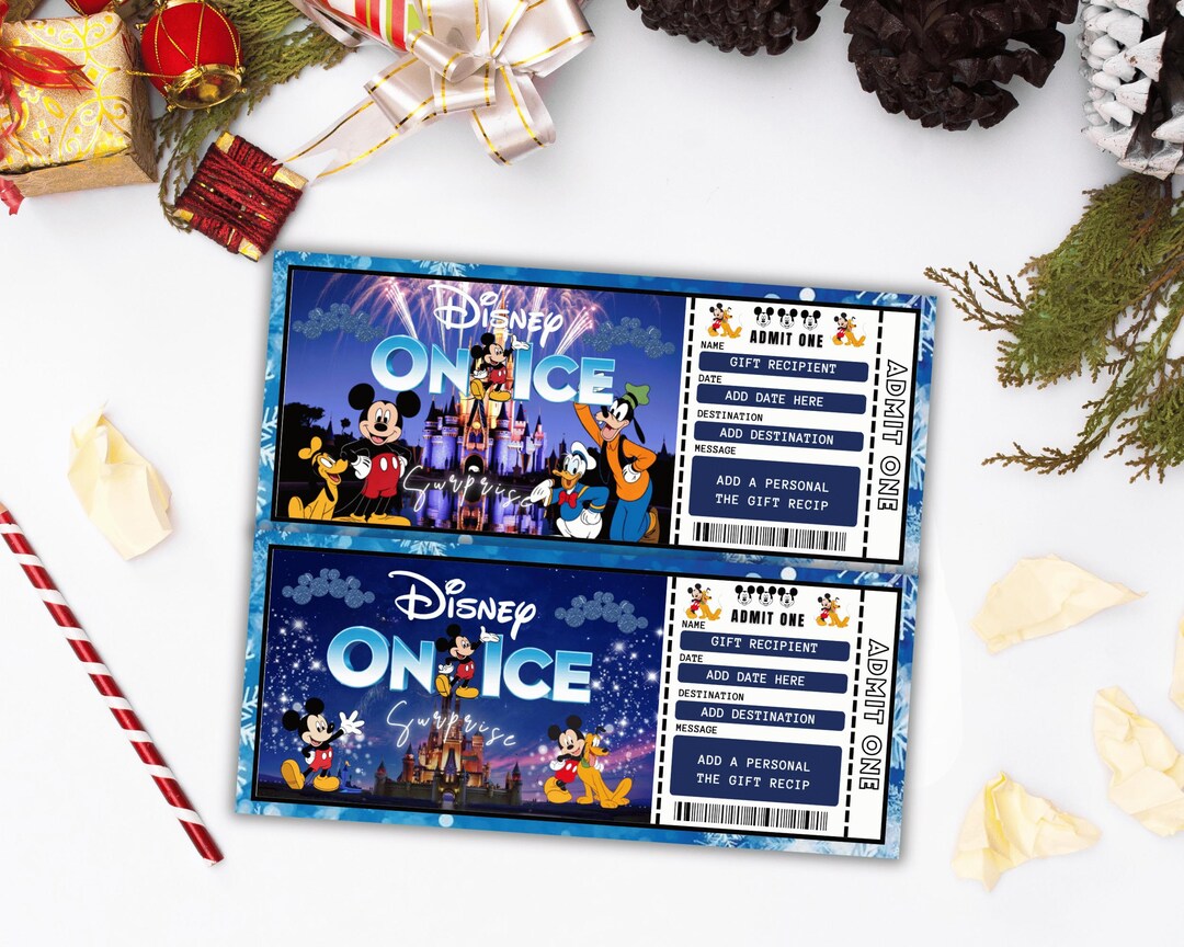 Disney ON-ICE SHOW Surprise Ticket, Holiday Ice Show Ticket, Kids ...