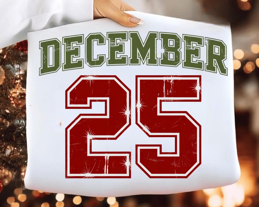 December 25 PNG Merry Bright, Christmas Shirt Design, Winter PNG, Elf ...