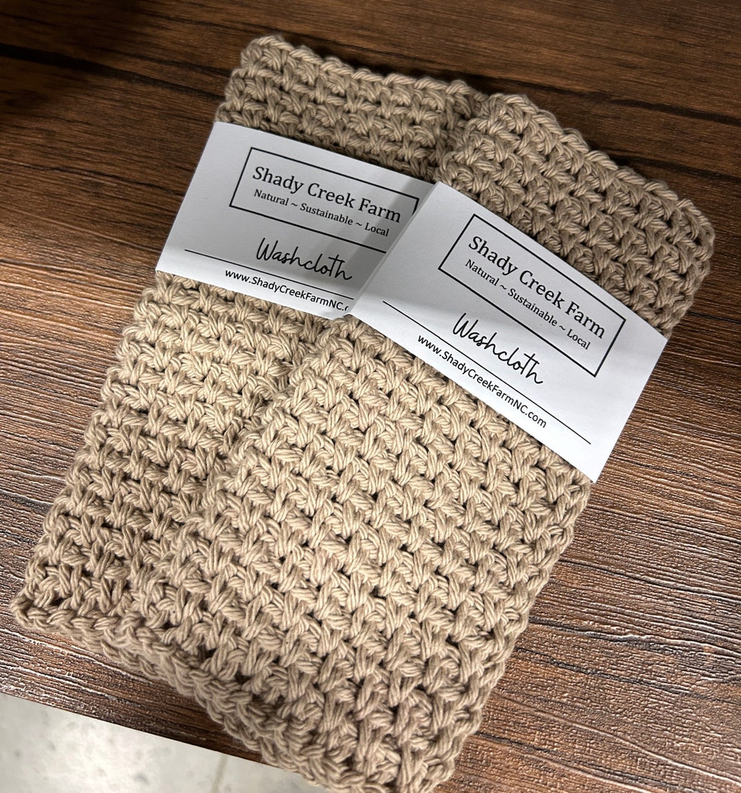 DISHCLOTHS SET of 2 Crochet Dish Cloths Red Dish Cloth Cotton ...