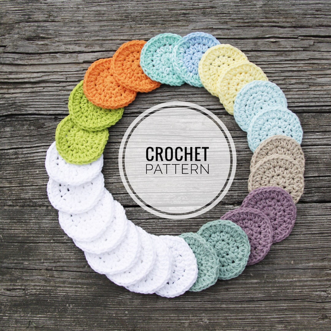 Crochet Pattern - Reusable Crochet Facial Rounds Pattern - Cotton ...