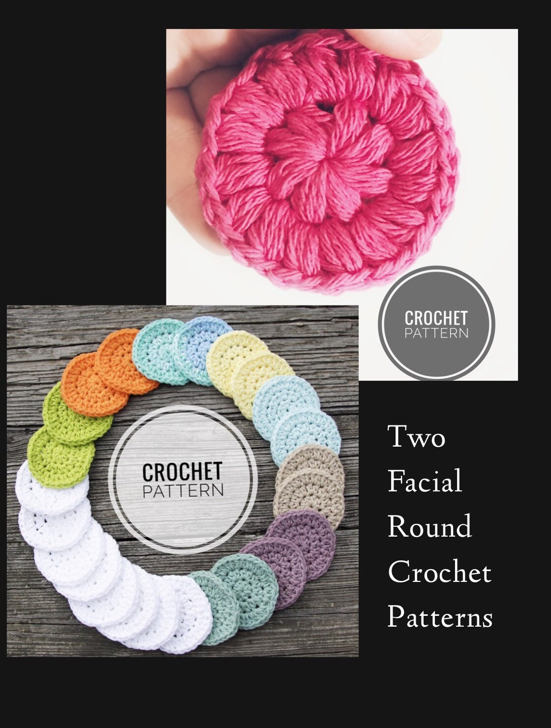 Crochet Pattern Reusable Crochet Facial Rounds Pattern - Etsy Canada