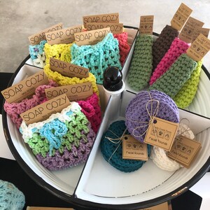 Face Scrubbies - Set of 10 Cotton Facial Rounds Makeup Remover Pads ...