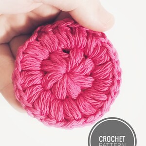Crochet Pattern - Reusable Crochet Facial Rounds Pattern - Cotton ...