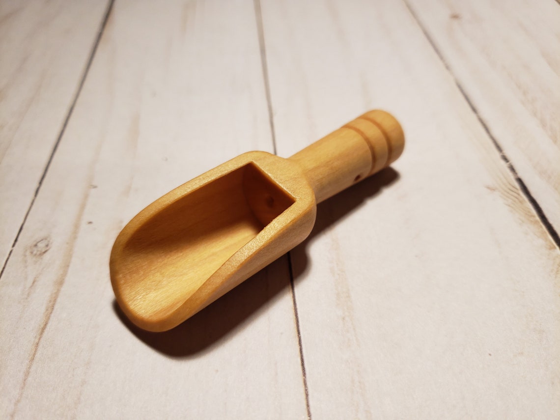 Wooden Scoop Laundry Powder Scoop Natural Mini Wood Scoop - Etsy