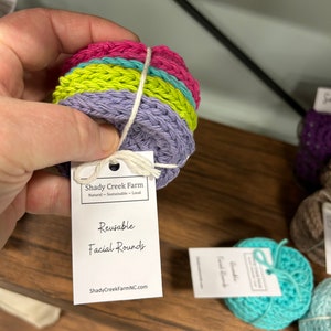 Face Scrubbies - Set of 10 Cotton Facial Rounds Makeup Remover Pads ...