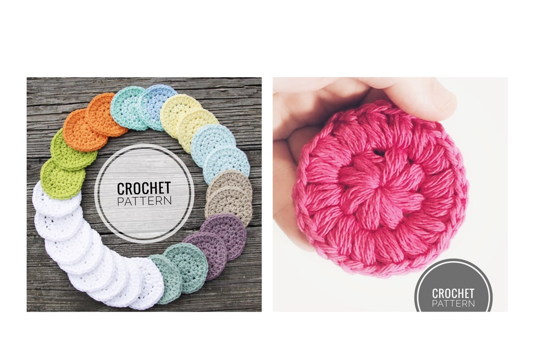 Crochet Pattern Reusable Crochet Facial Rounds Pattern Cotton Rounds ...