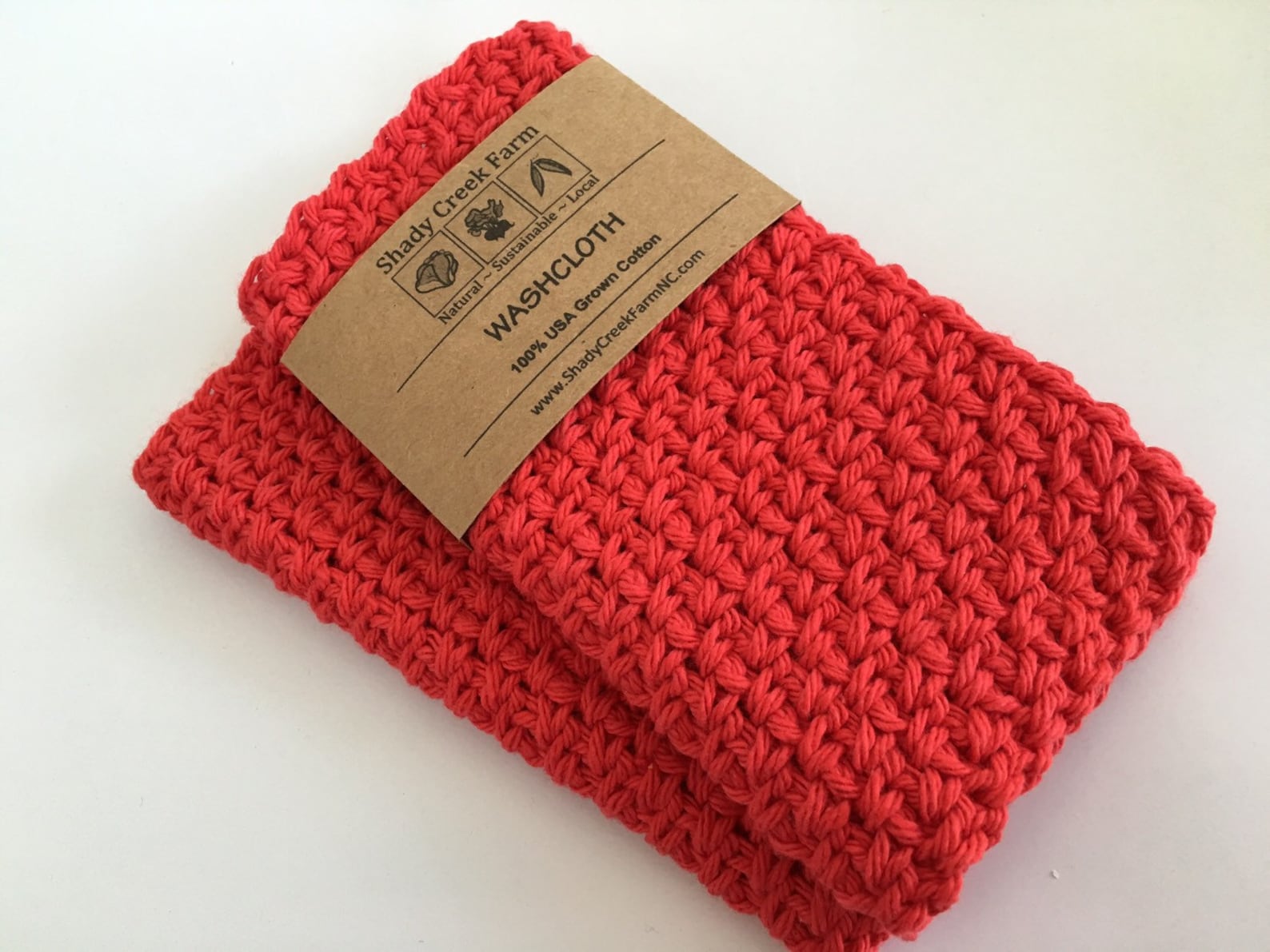 DISHCLOTHS SET of 2 Crochet Dish Cloths Red Dish Cloth Cotton - Etsy