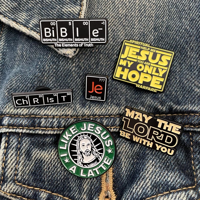 Christian Pins - Etsy