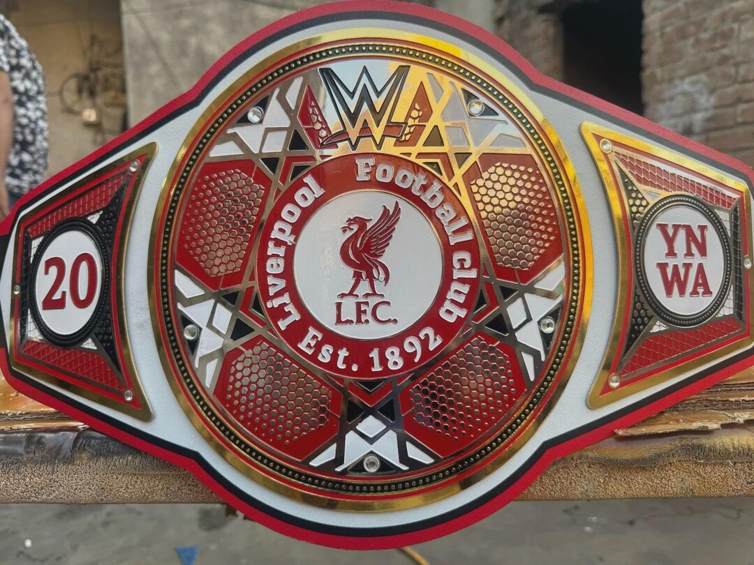 Liverpool FC Championship Belt: WWE Style Fan Collectible, 2mm Metal ...