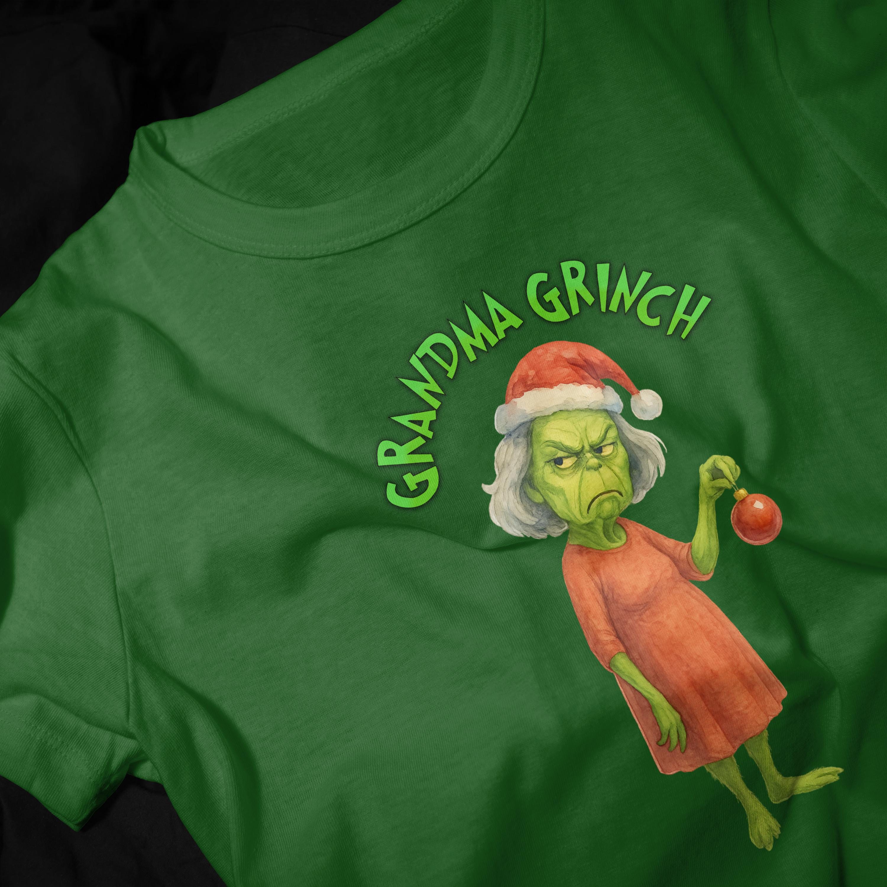 Grandma and Grandpa Grinch PNG Clipart Pack, Funny Christmas Grinchy ...