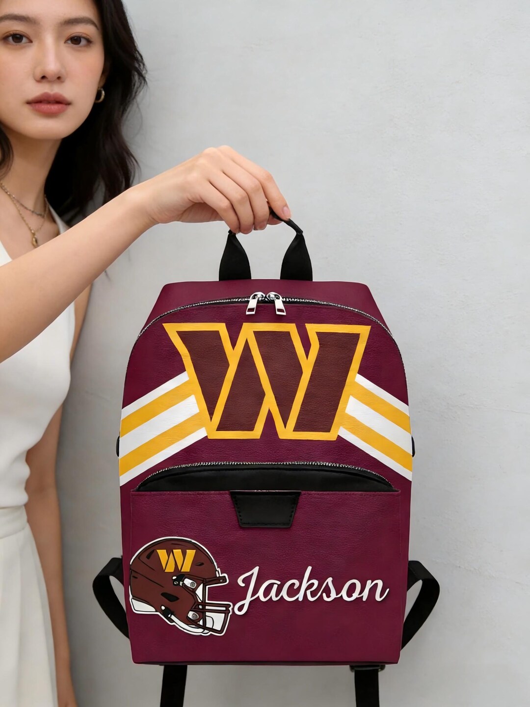 Customized Football Backpack - Rugby Match Day Backpack - Christmas ...