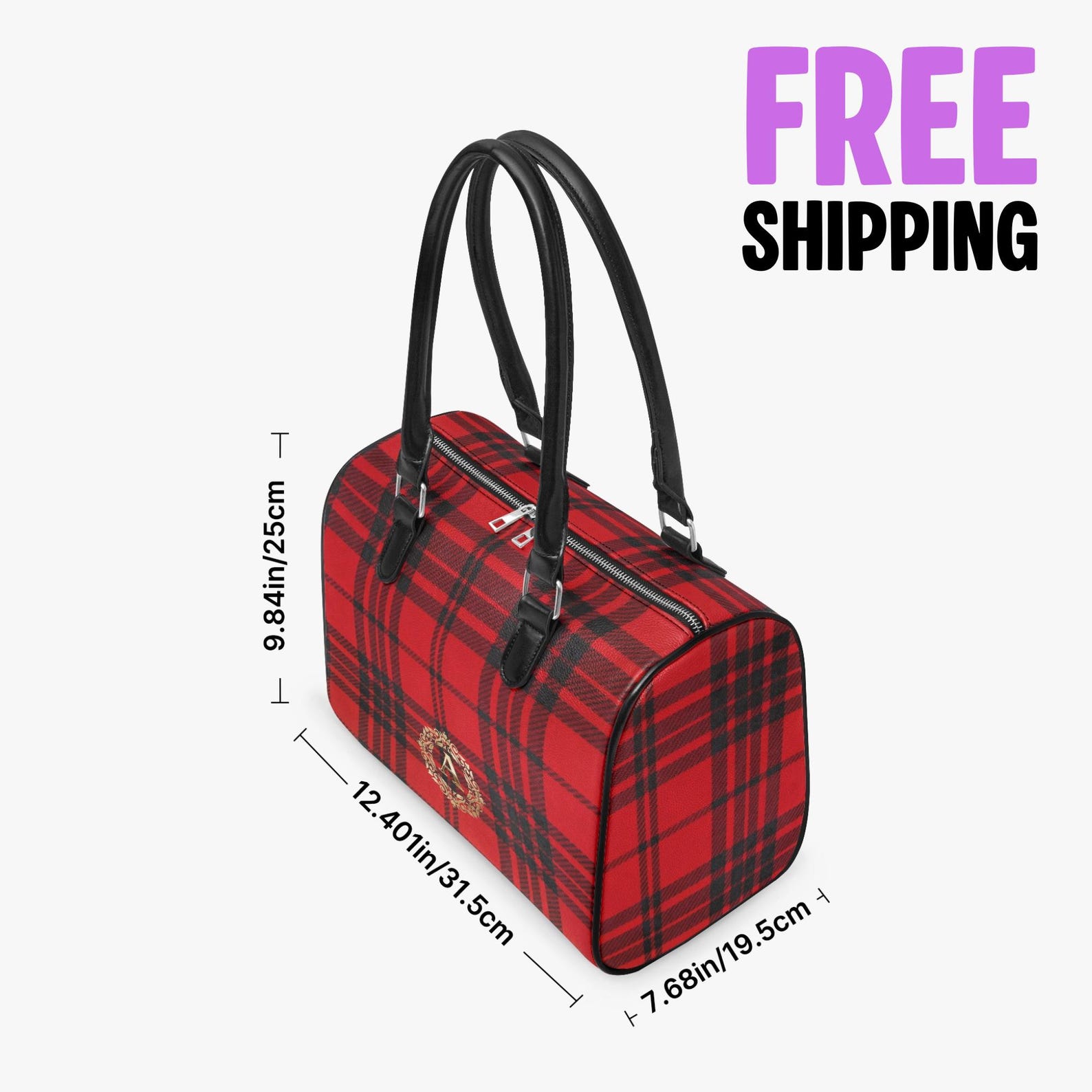 Monogram Plaid Crossbody Bag: Personalized Leather Tote Bags - Etsy