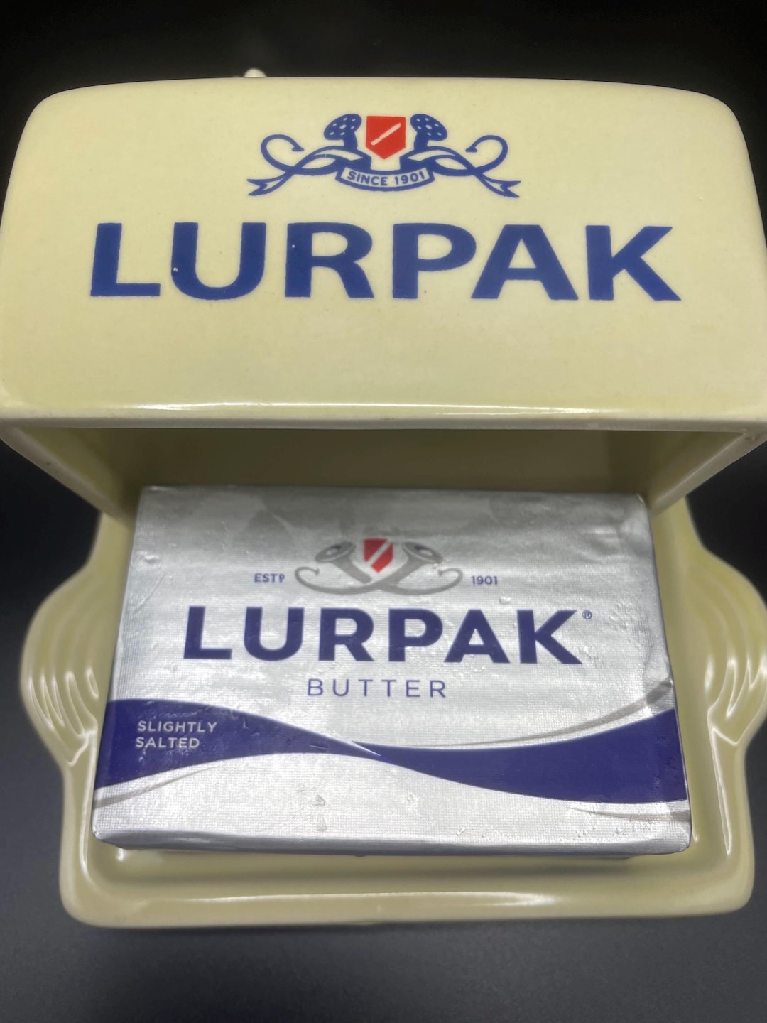 Lurpak Butter Dish Featuring Douglas on Top Vintage Very Good Condition ...