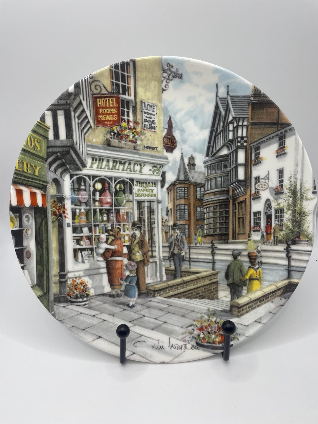 Vintage Royal Doulton Limited Edition Plate the Pharmacy by Colin ...