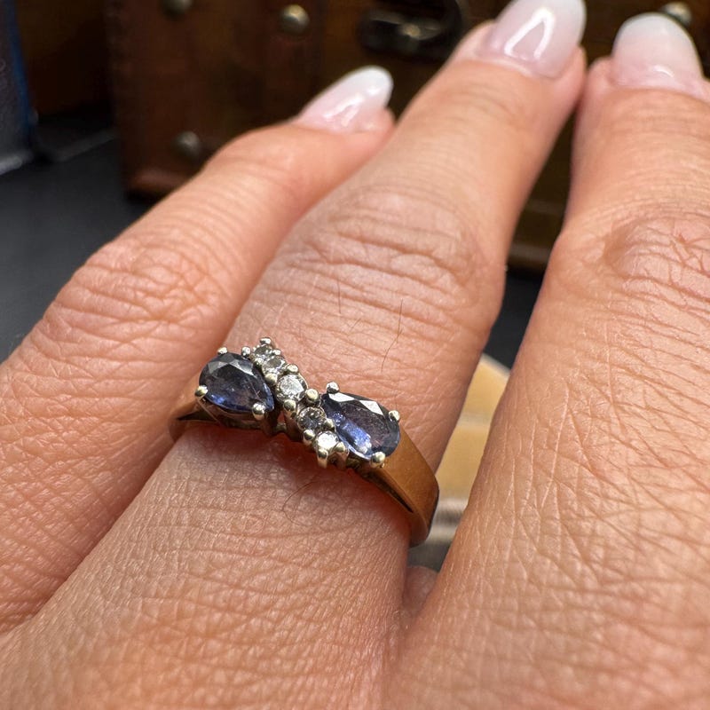 9ct Diamond Cluster Ring - Etsy